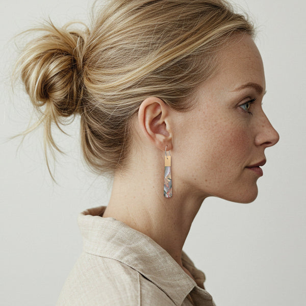 Ellis Rowan Eucalyptus Beacon Hoop Earring - Moe Moe Design