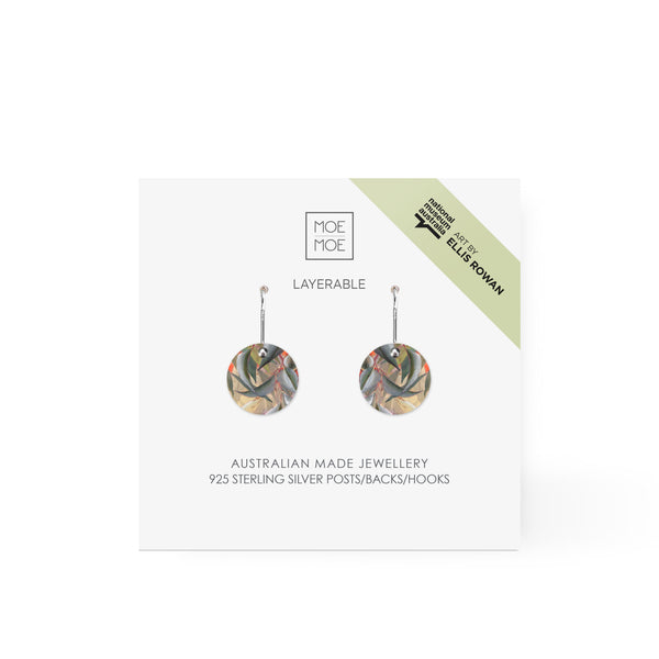 Ellis Rowan Eucalyptus Small Circle Drop Earring - Moe Moe Design